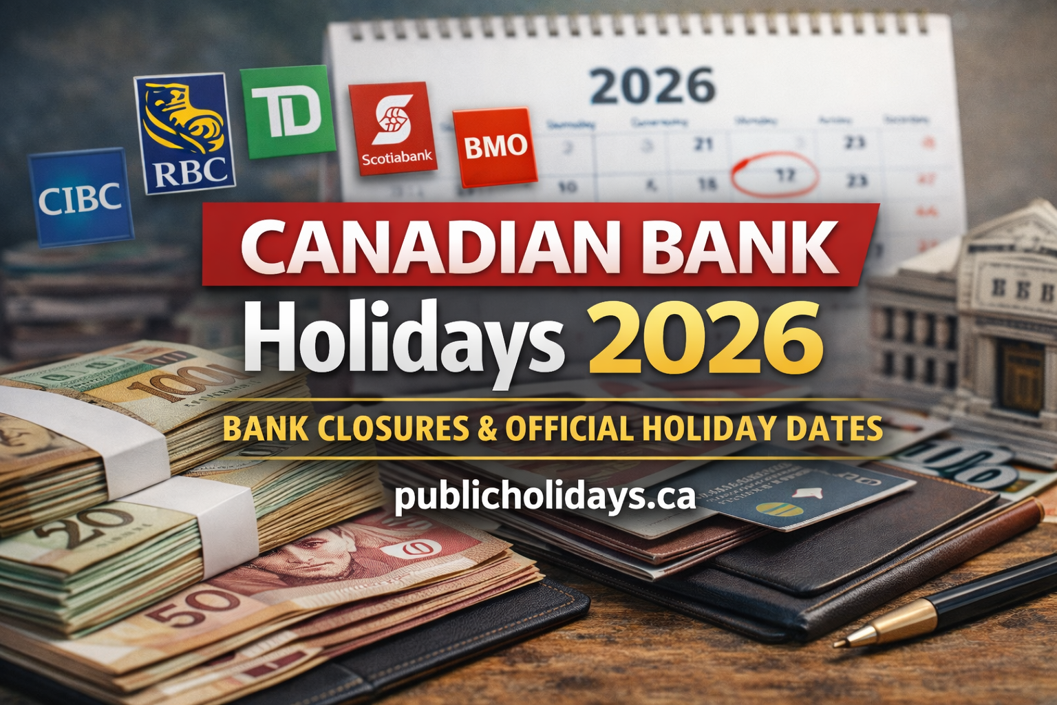 Canadian Bank Holidays 2026 - Public Holidays in Canada